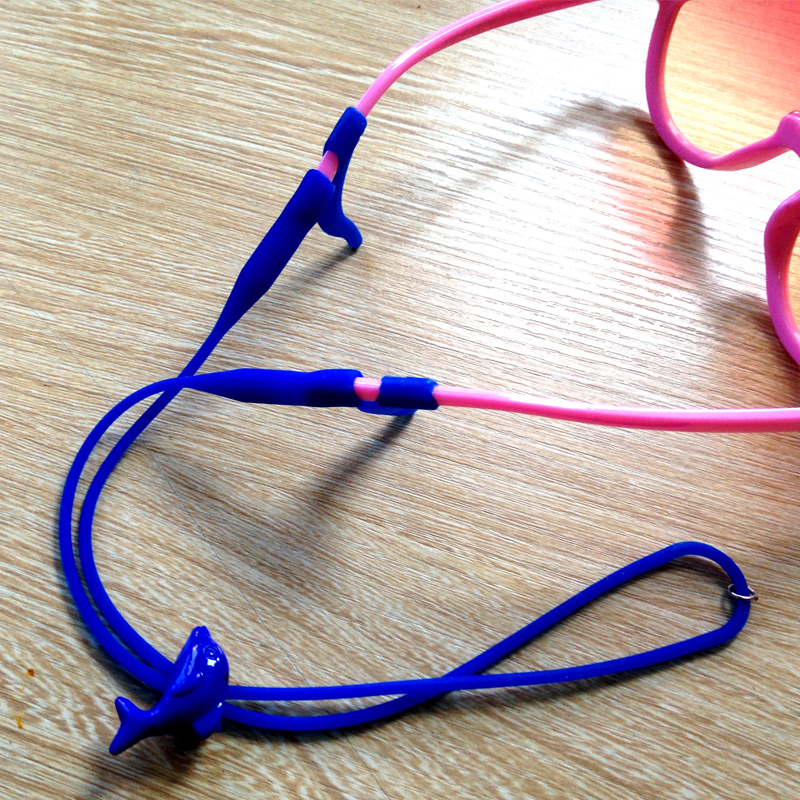 1 Set Lovely Protect Elastic Kid Child Sports Silicone Strap Glasses ...