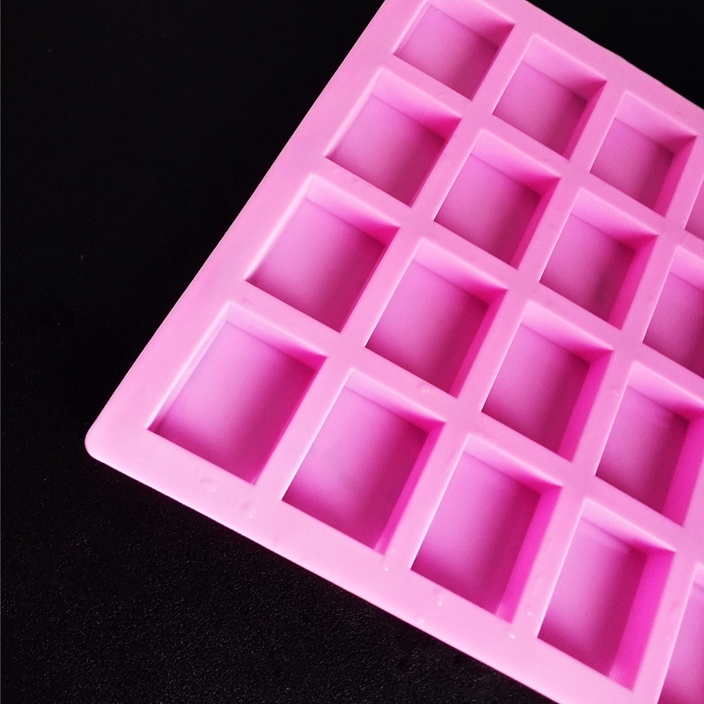 1pc 24 Small Square Silicone Mold Chocolate Aromatherapy Plaster ...