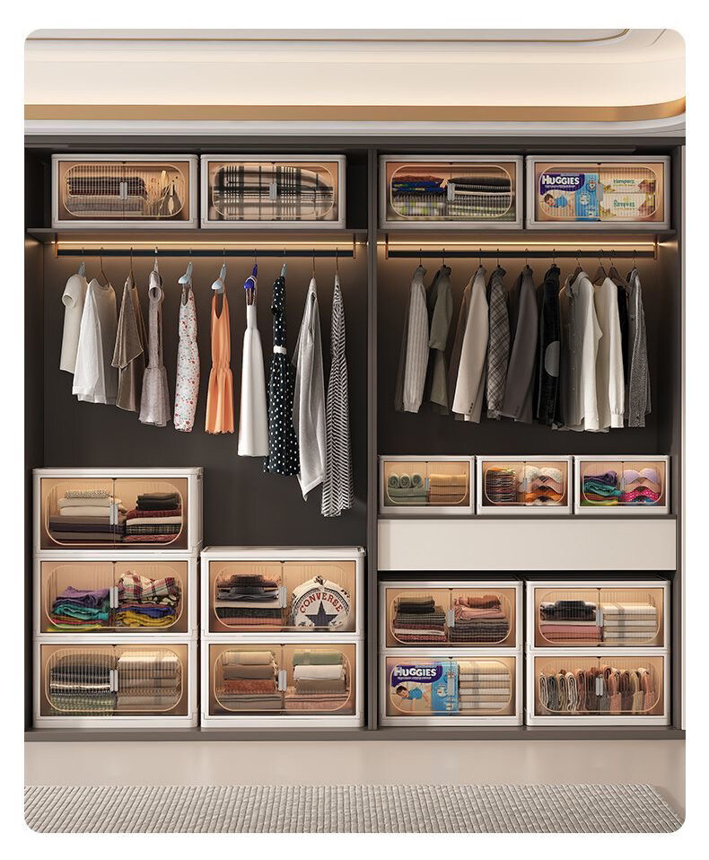 Simple and modern design, storage box organizer dustproof, can store a ...