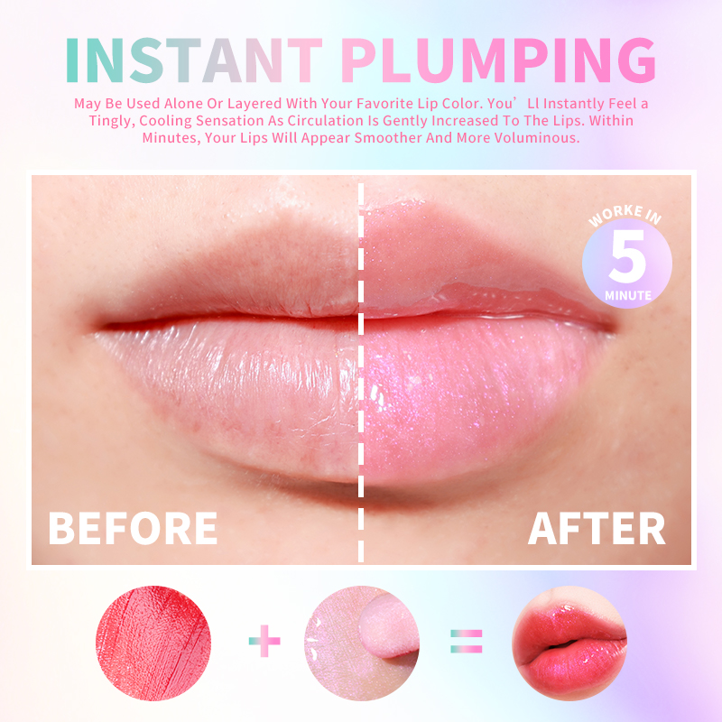 KIMUSE Lip Plumper Visibly Plums Lips Intensely Lasting Fullness ...