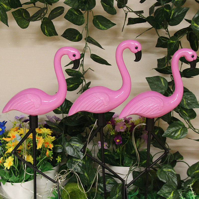 Pink Flamingo Solar Light Outdoor Courtyard Decoration Light Waterproof ...