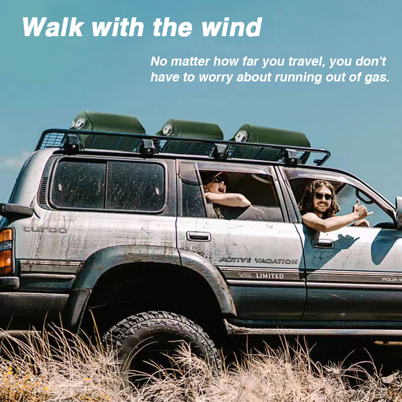 5L~30L Spare Fuel Tank Green Steel Thickened Explosion-Proof Motorcycle Gasoline Barrel Carbon ...