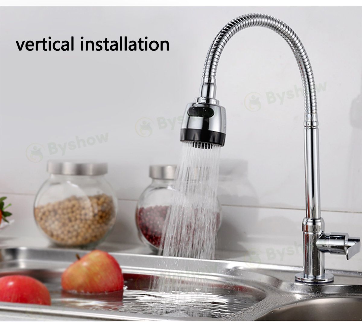 【Byshow】Malaysia In Stock Alloy stainless steel Sink Faucet Single Cold ...