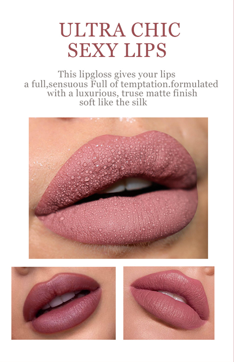 Sam SUGAR 6 Lip Gloss Gift Box Set Matte Velvet Easy-to-Color Liquid ...