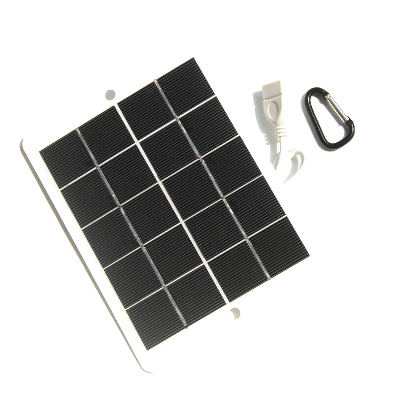 15W 5V USB Solar Panel Charger Portable Mini DIY Solar System USB Output Outdoor Emergency Mini ...