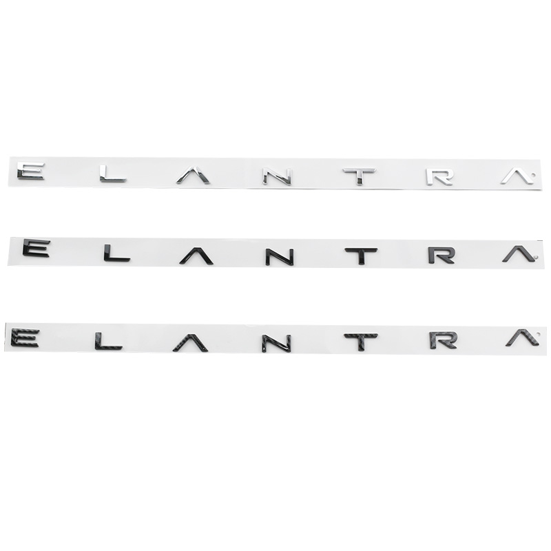 【Hyundai】NEW 3D Car Styling ABS ELANTRA Car Letter Logo Sticker Car ...