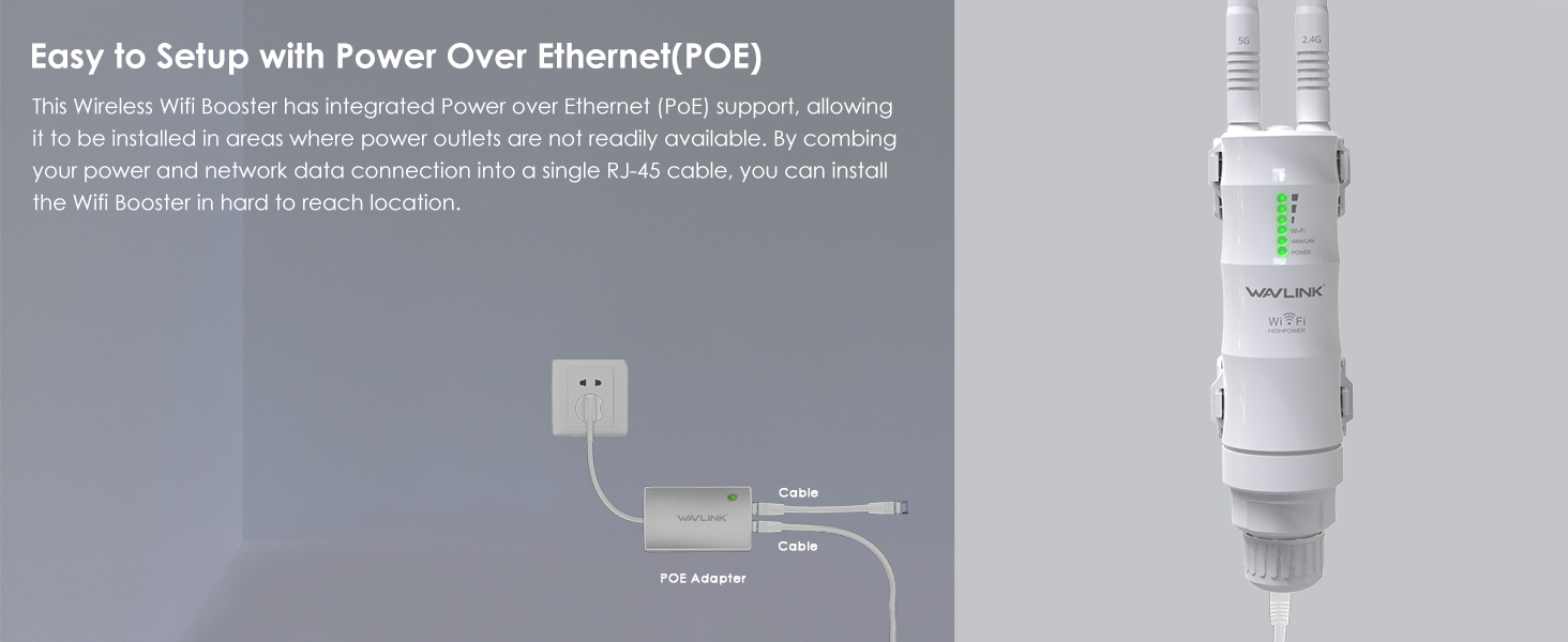 WAVLINK N300/AC600 Outdoor Access Point 300Mbps/600Mbps Wireless N Dual ...