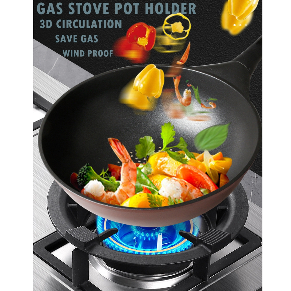 4/5 Claw Energy-Saving Iron Gas Stove Bracket Universal Gas Stove Cover ...