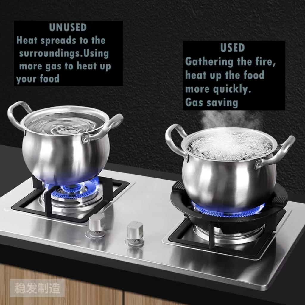 4/5 Claw Energy-Saving Iron Gas Stove Bracket Universal Gas Stove Cover ...