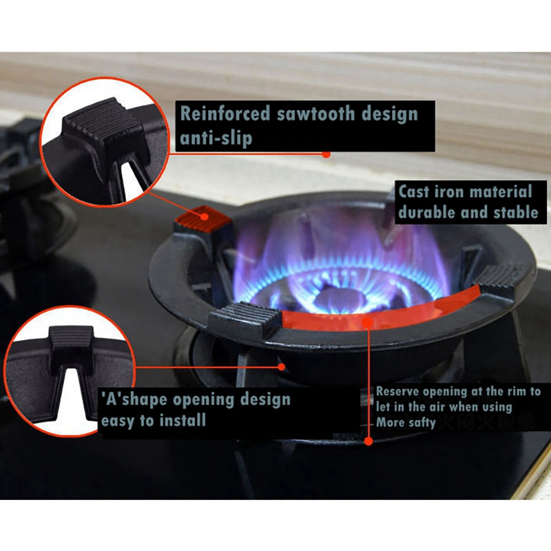 4/5 Claw Energy-Saving Iron Gas Stove Bracket Universal Gas Stove Cover ...