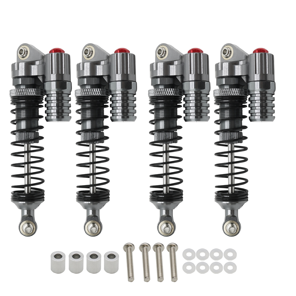 MYHRC 4 pcs Full Metal RC Piggyback Shock Absorber Hole to hole 90mm ...