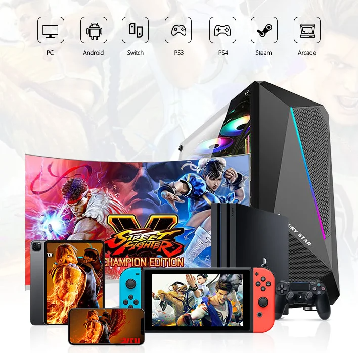 New Arcade Hitbox Street Fighter 6 Haute42 Fighting Game Micro Keyboard ...