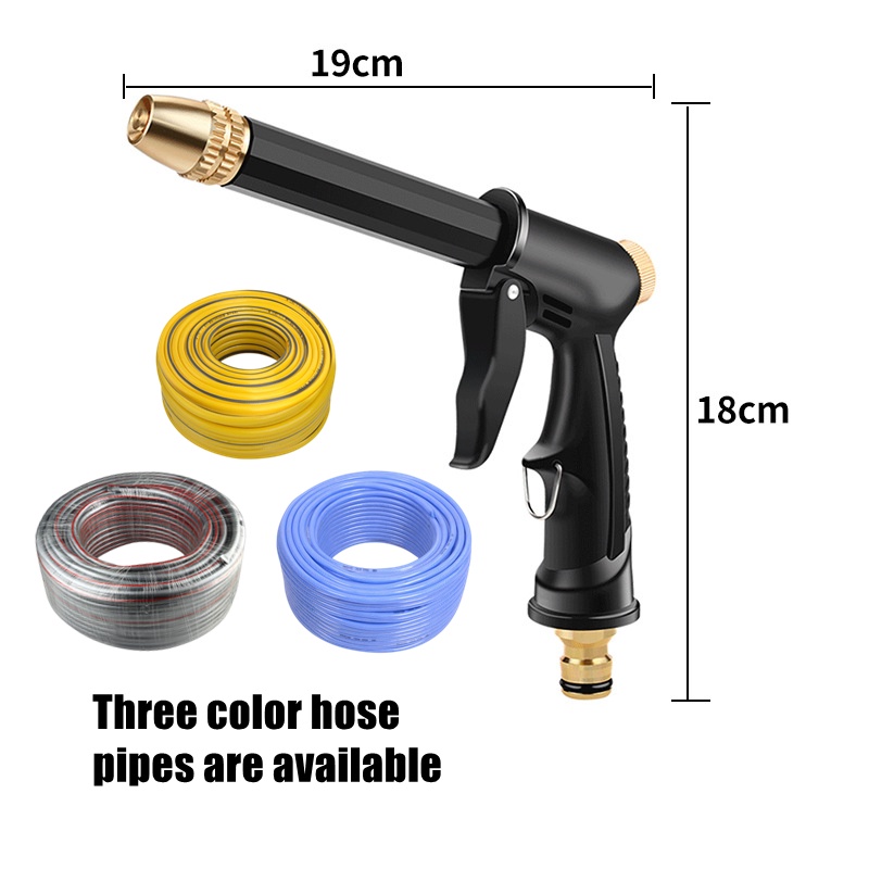 High Pressure Nozzle Garden Hose Water Spray Gun Jet Sprinkler Car Wash ...