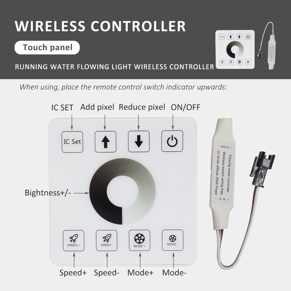 WS2811 COB Horse race Running water Led Strip 24V 360LEDs/M SMD 120LEDs ...