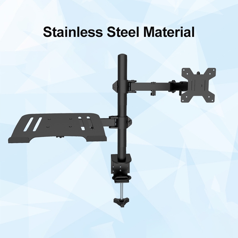 EXPOSE Multi-Direction Dual Arms Monitor Stand Laptop Stand With Tray ...