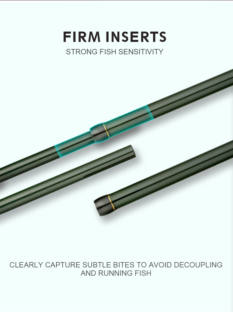 CEMREO Travel Rod 1.8/2.1/2.4m Portable Fishing Rod 4-5 Sections ...