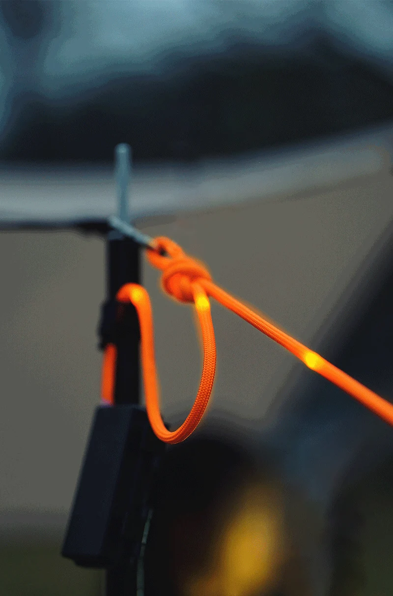 [Warrior1] LED Camping Wind Rope Luminous Lamp Awning Tent Roof Anti ...