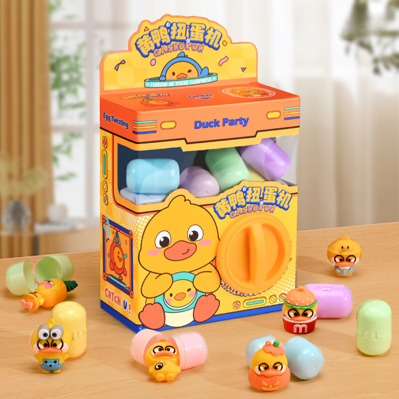 Cute Duck Gacha Machine Random Cute Bracelet Hairpin Doll Gacha Boys ...
