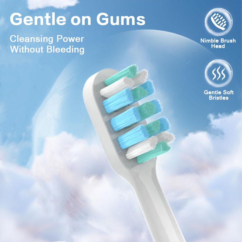 For Xiaomi T300 T500 Mijia Electric Toothbrush Sonic Soft XiaoMi ToothBrush Head Replacement 1 ...