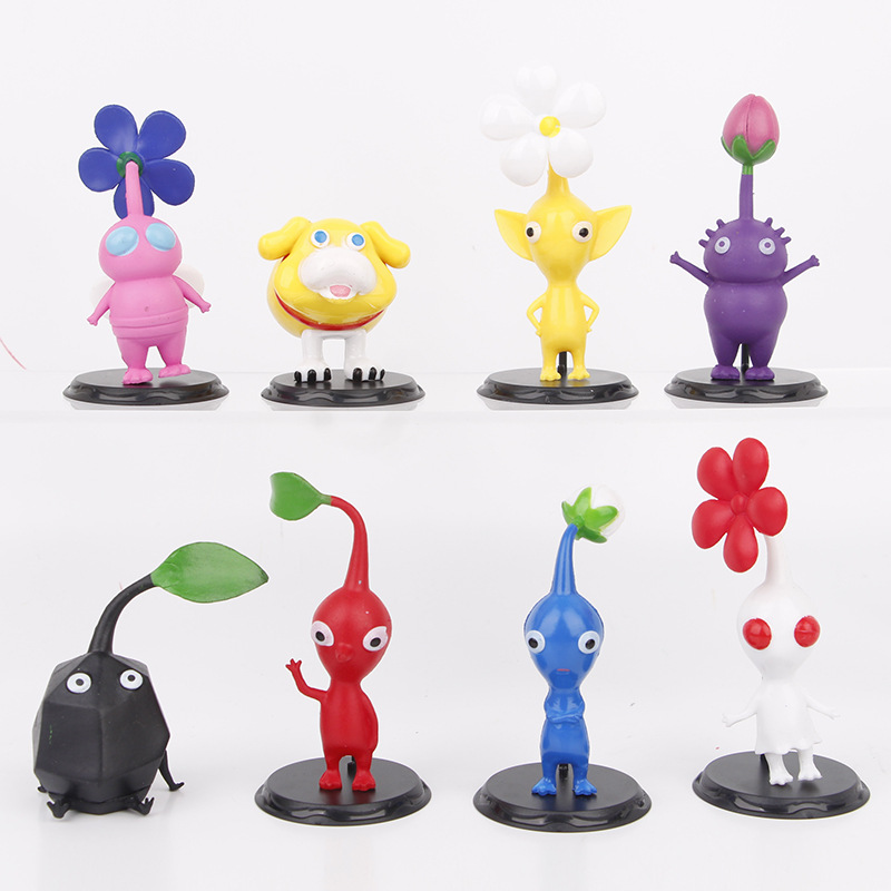 6Pcs/8Pcs/12Pcs/Set Japan Shigeru Miyamoto Game Pikmin Figure Pikmin ...