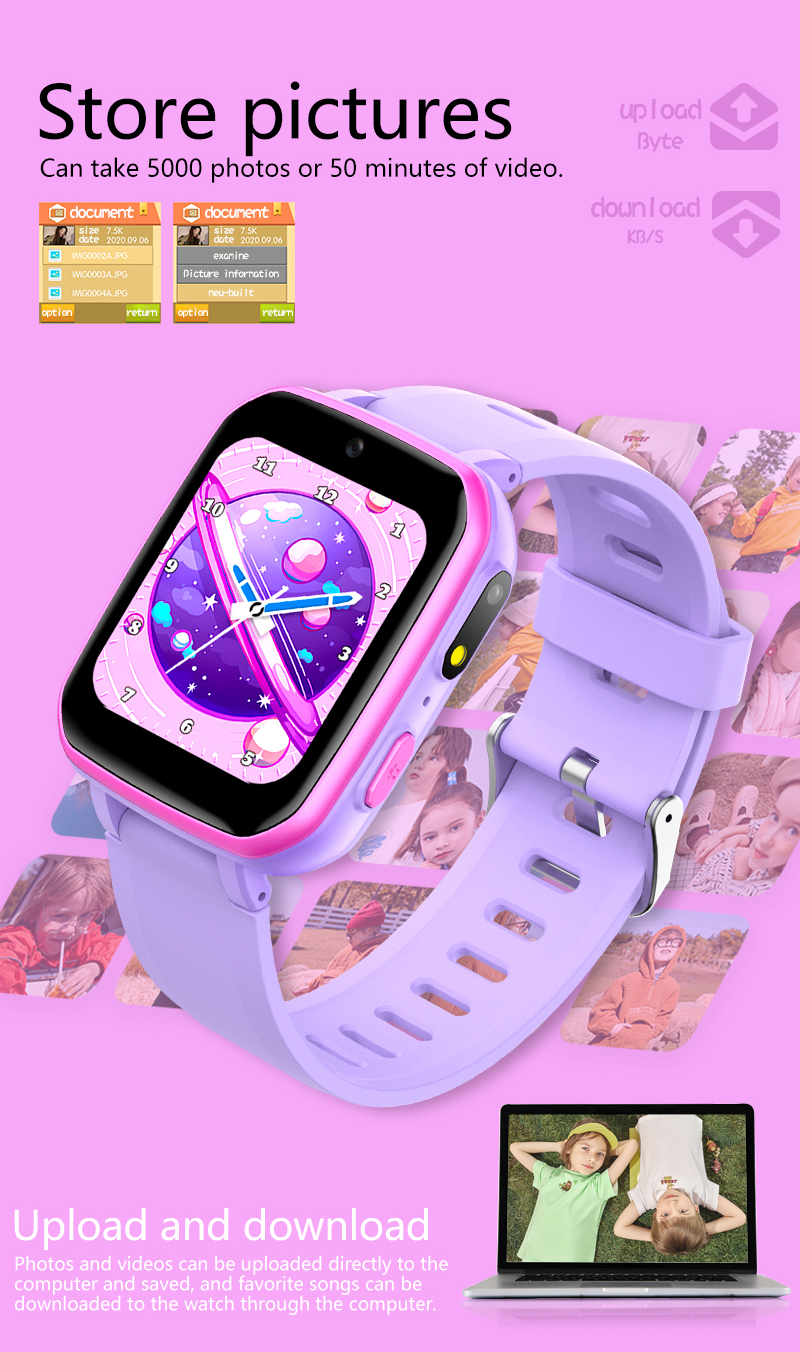 SPRISE H9 Children's Smart Watch Multi-dial Kids Watch 1.5-inch Large ...