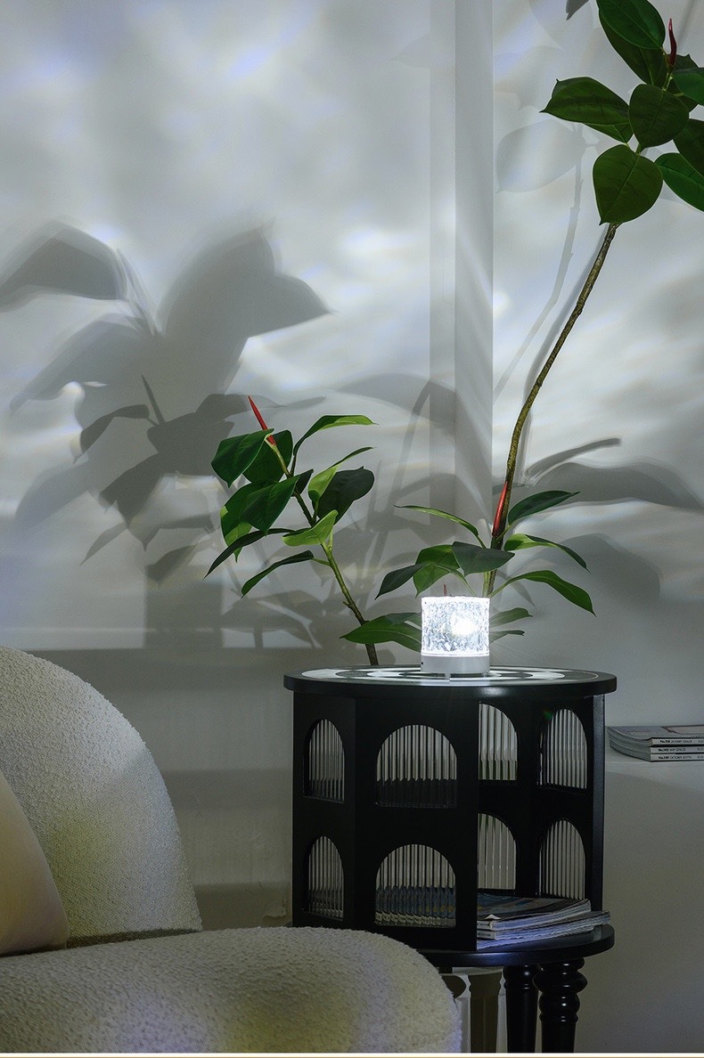 SPRISE LED Rotating Ripple Light Colorful Ambient Gift Lamp Adjustable ...