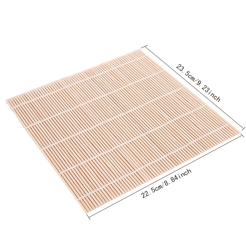 2 Pieces Sushi Making Kit Bamboo Sushi Rolling Mat Non-Stick Sushi Mat ...