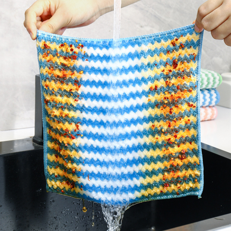 10 pcs Kitchen workbench cleaning rag, soft and absorbent dish cloths ...