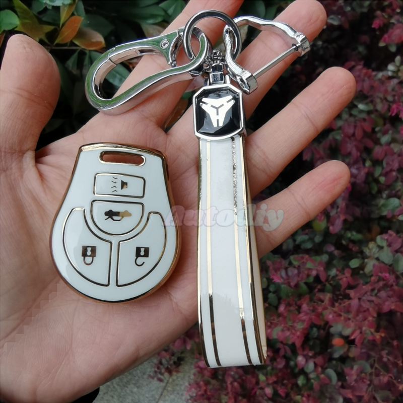 Nissan Remote Key Case Cover Key Fob Holder Fit For Nissan Navara March ...