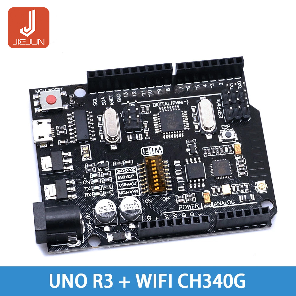 UNO R3 Official Box ATMEGA16U2 UNO+WiFi R3 Original ATMEGA328P Chip CH340G For Arduino UNO R3 ...