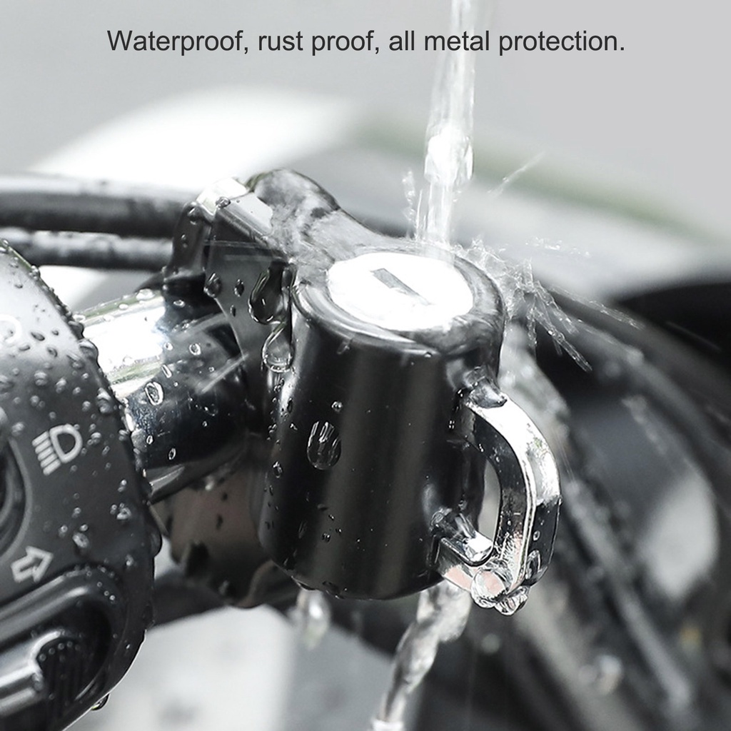Universal Motorcycle Helmet Lock Anti-Theft Helmet Security Lock Metal ...