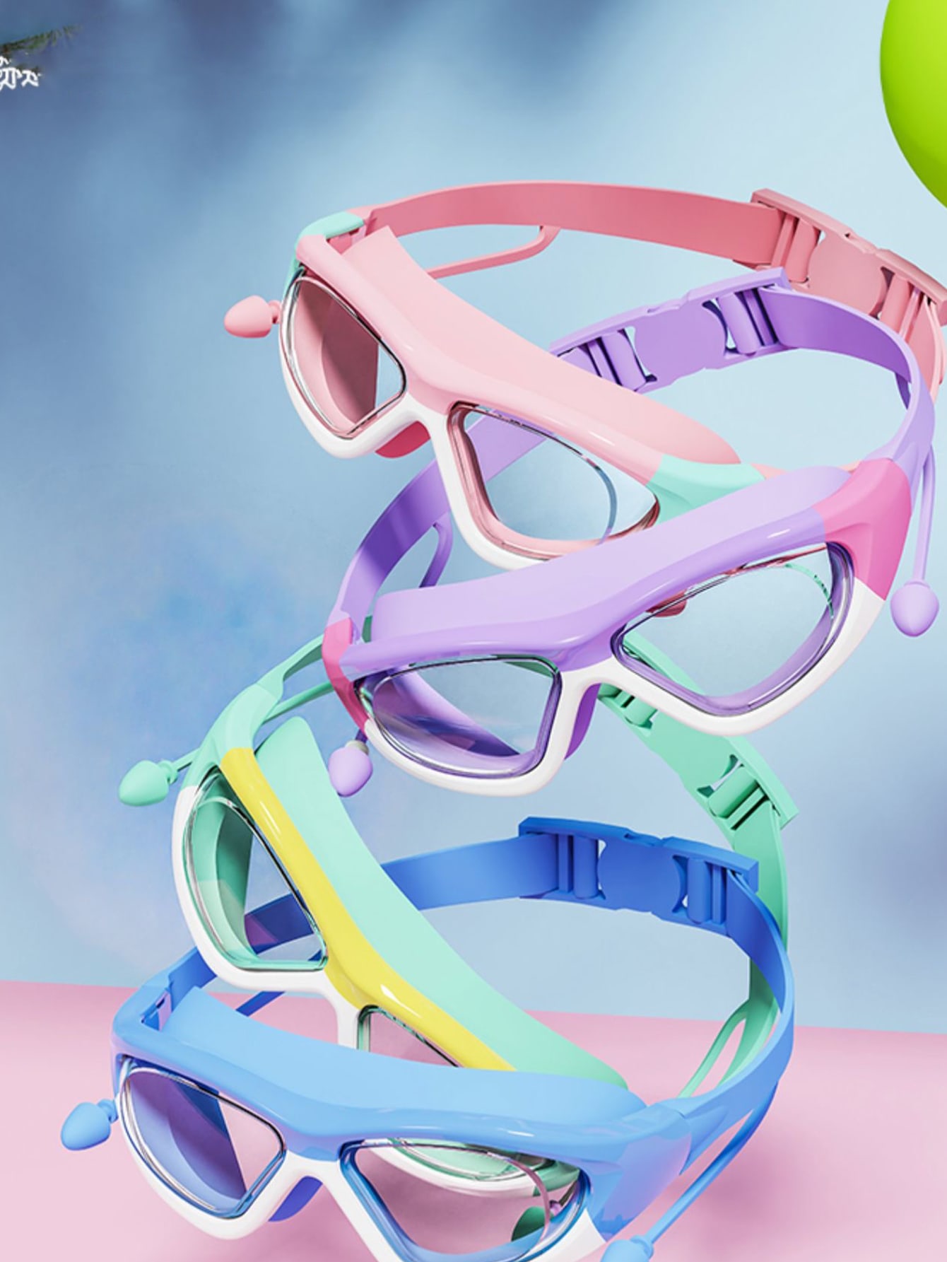 Colorful Children's Cartoon Swimming Goggles, Waterproof And Anti-fog ...