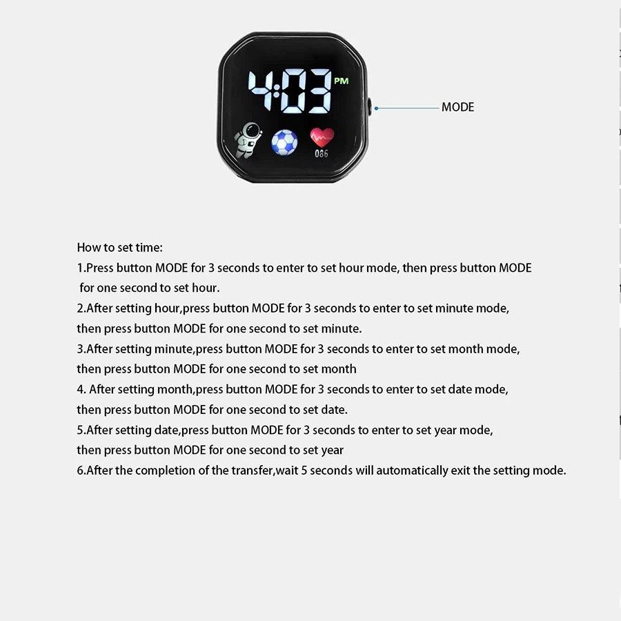 Outer Space Multifunction Luminous Digital Watch | Shopee Malaysia