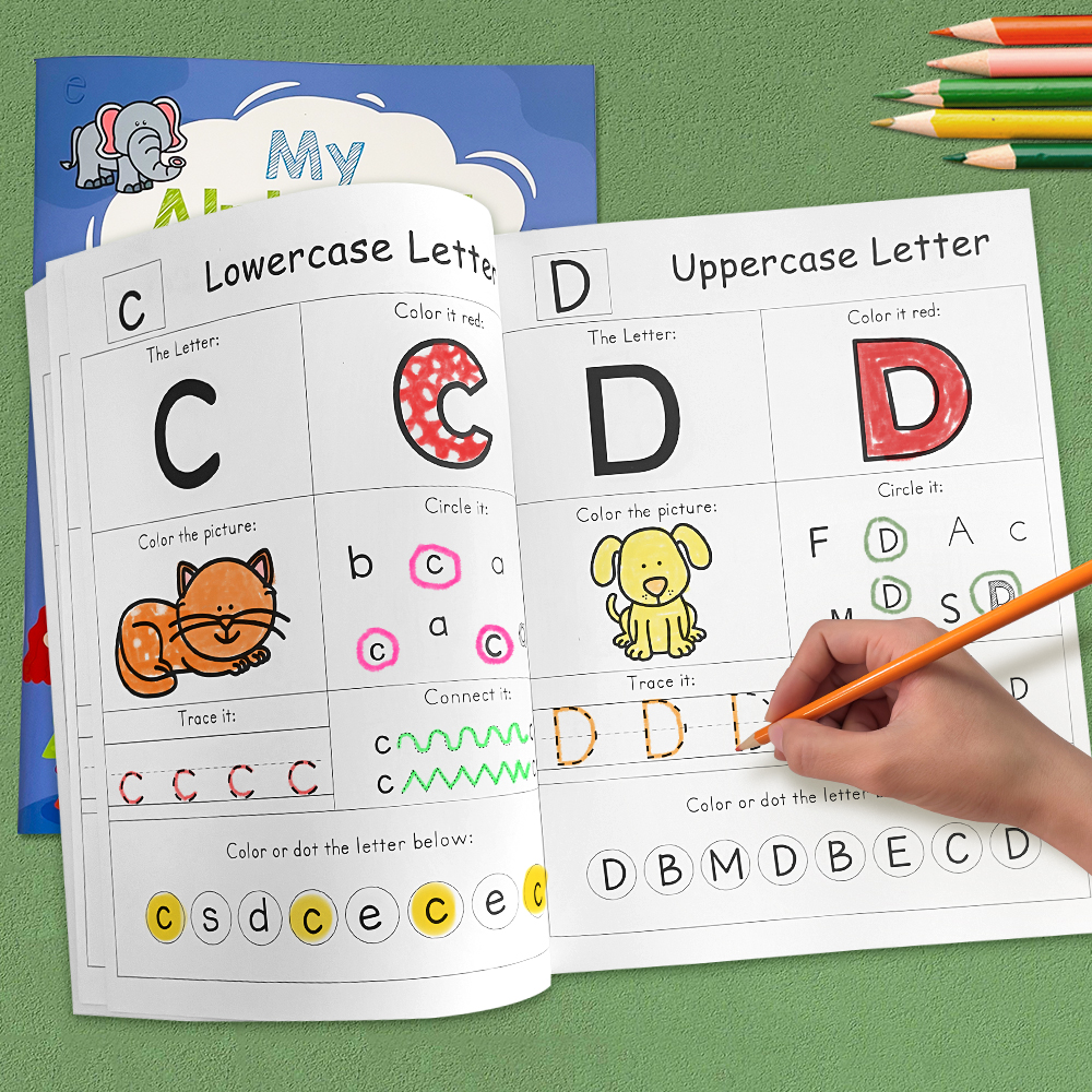 Trace Letters: Alphabet Handwriting Practice workbook for kids ...