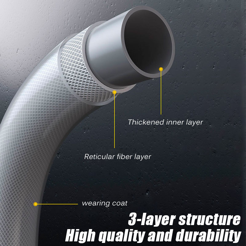 (Free Assemble) Hose reel Water pipe storage garden hose reel water spray gun car washing ...