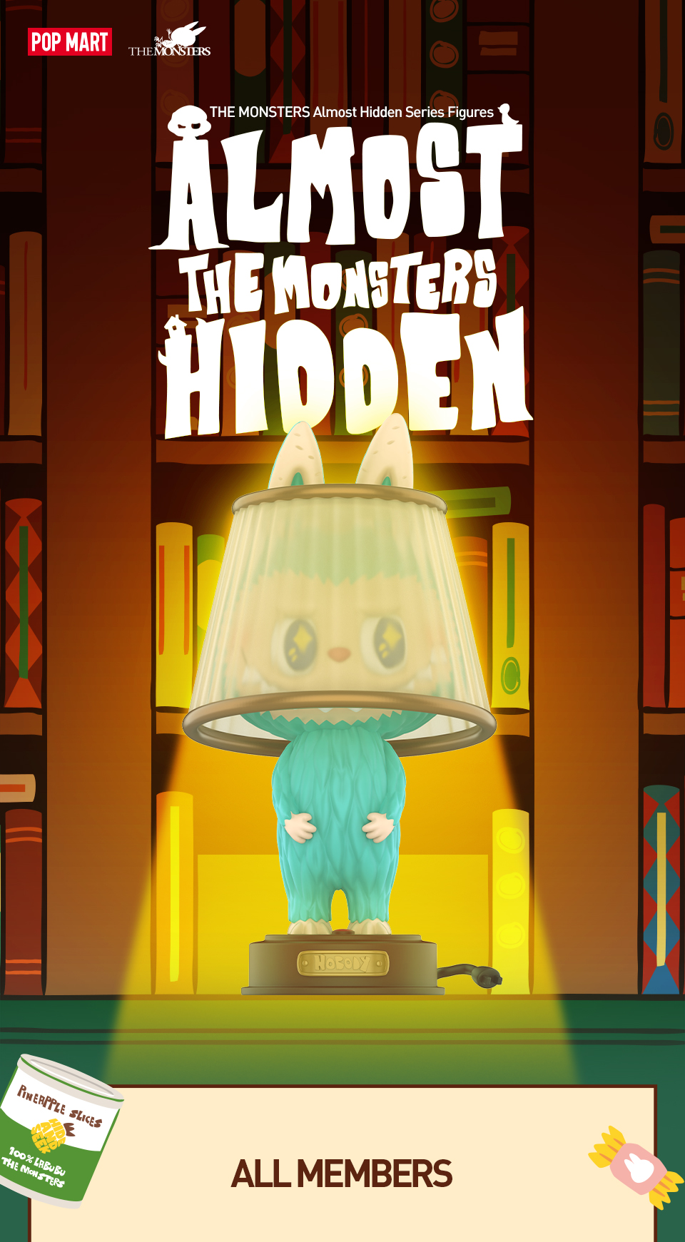 The Monsters Pop Mart Almost Hidden Series Blind Box Figure Blind Box ...