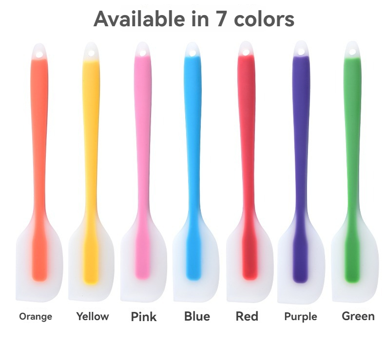 Spot translucent silicone small scraper cream cake spatula food grade ...