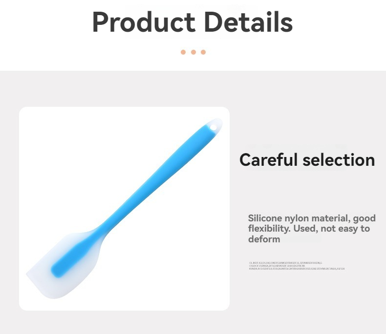 Spot translucent silicone small scraper cream cake spatula food grade ...