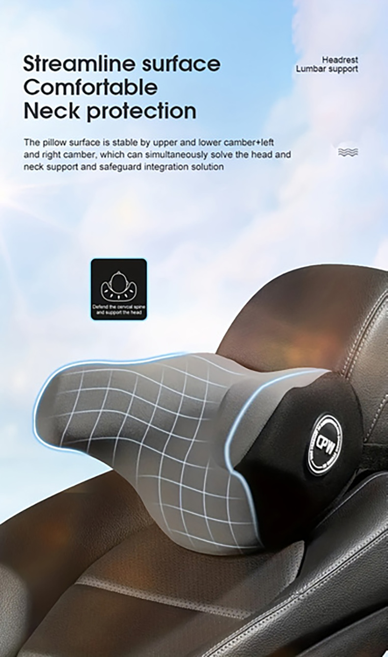 [35 Headrests] Car Headrest Memory Foam Car Headrest Neck Pillow Four ...