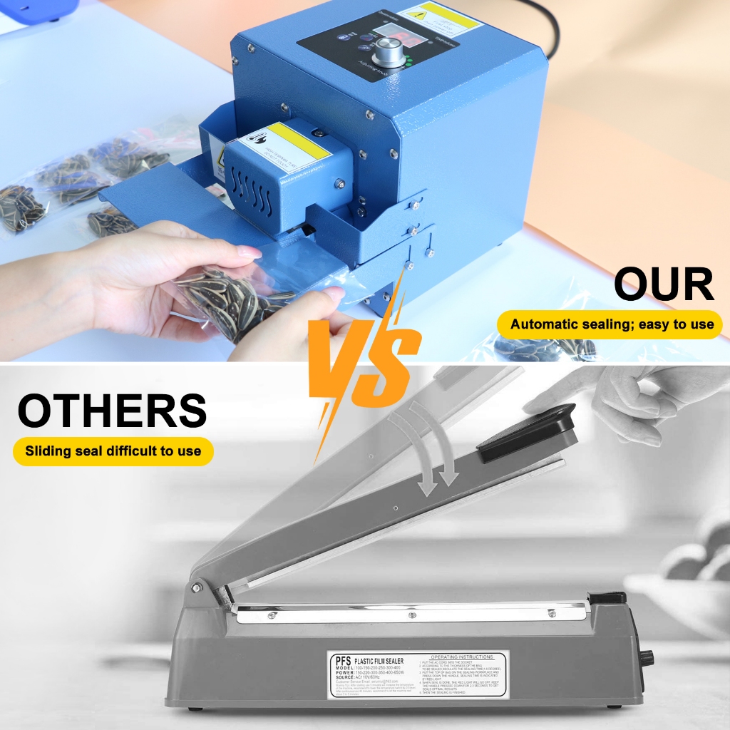 IGRLACE Automatic Roller Vacuum Sealer Machine Vacuum Packer Food ...