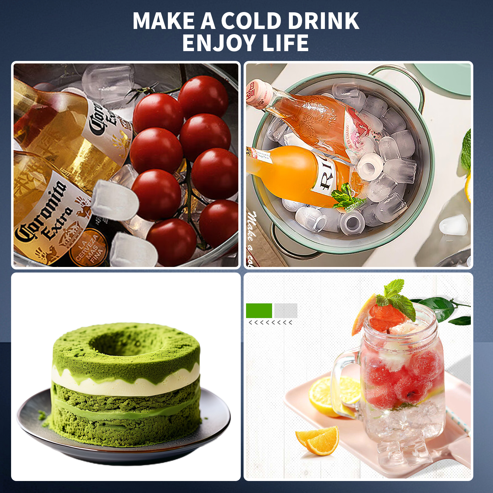 IGRLACE Ice Maker Machine Mini Home Electric Ice Maker Automatic Smart ...