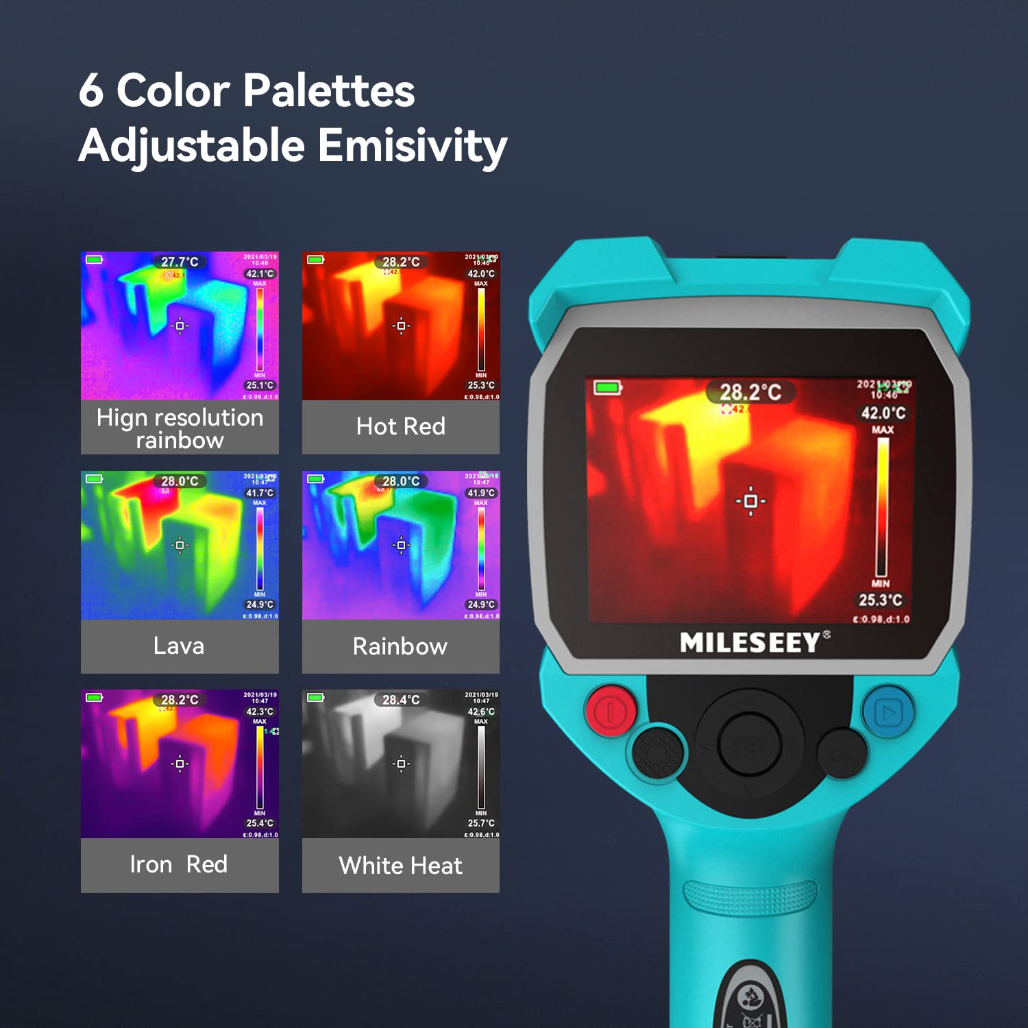 MILESEEY TR256A Thermal Imaging Camera Handheld 256x192 IR Resolution ...