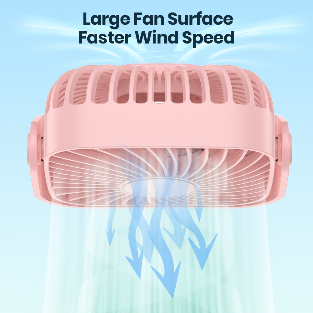 TOPK Portable Desk Fan [USB power] Rechargeable Small Mini Electric ...