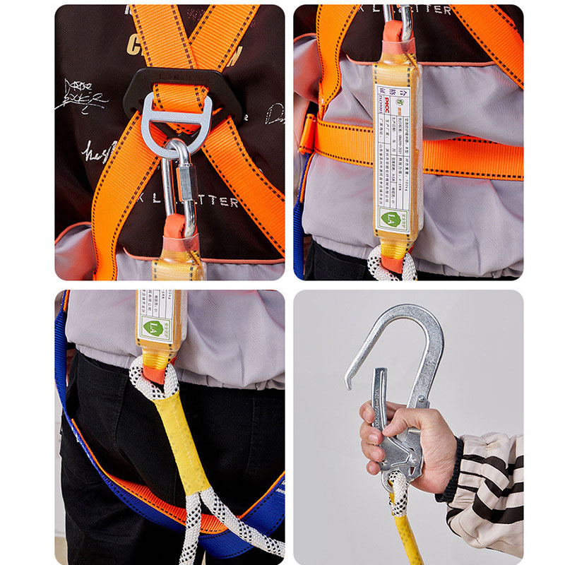 Safety Belt Full Body Harness Polyamide Lanyard Large Hook Tali ...