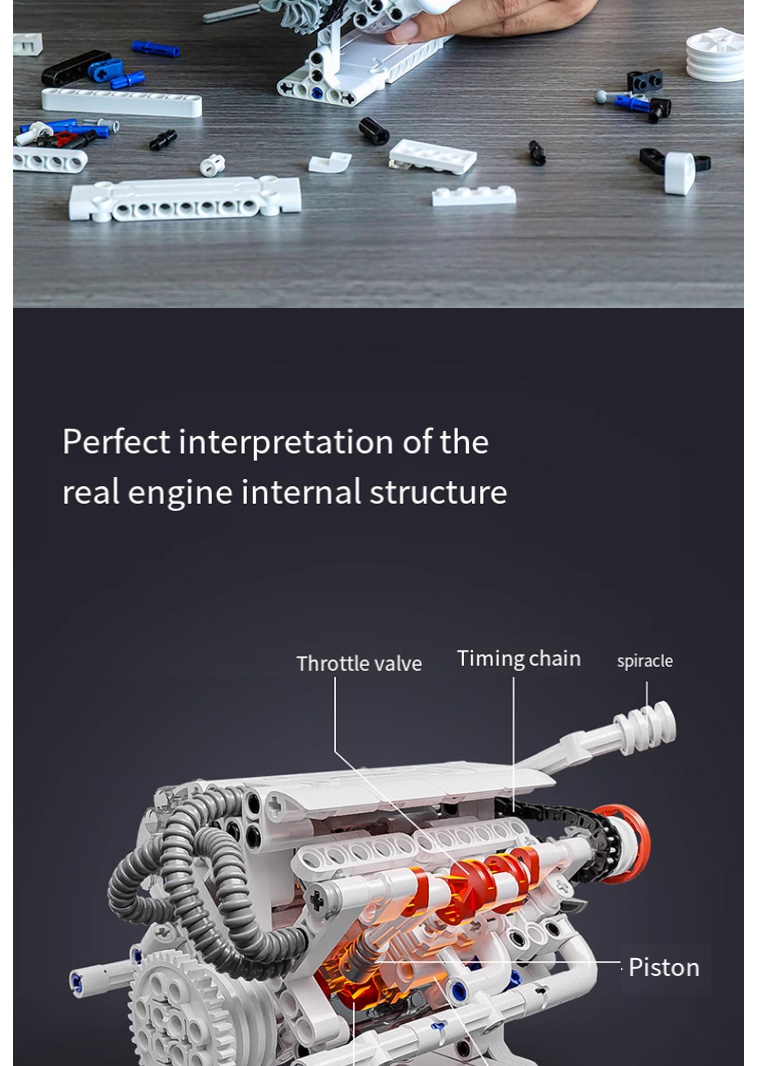 Onebot Six cylinder car engine Six-cylinder car engine Model Simulation ...