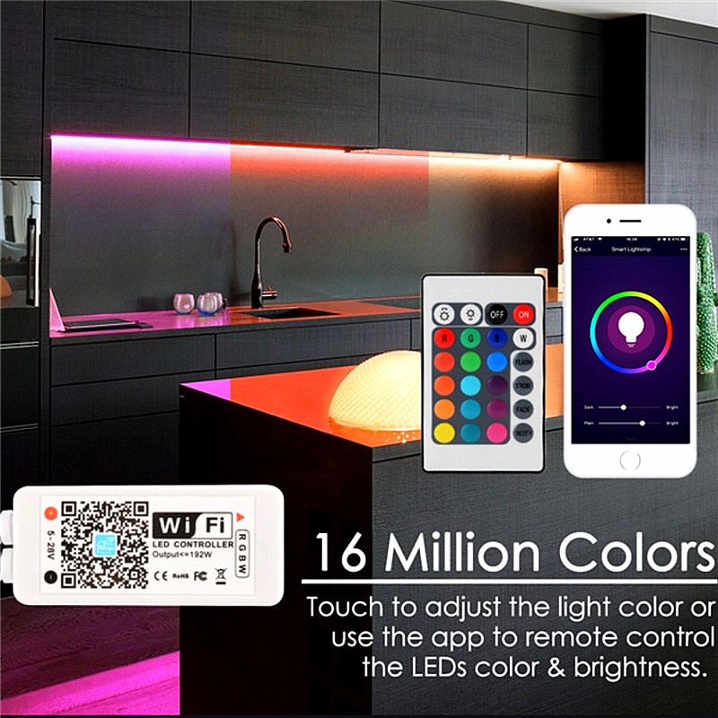 LED Light Strip Wifi Bluetooth Remote RF IR Music LED Controller LED ...