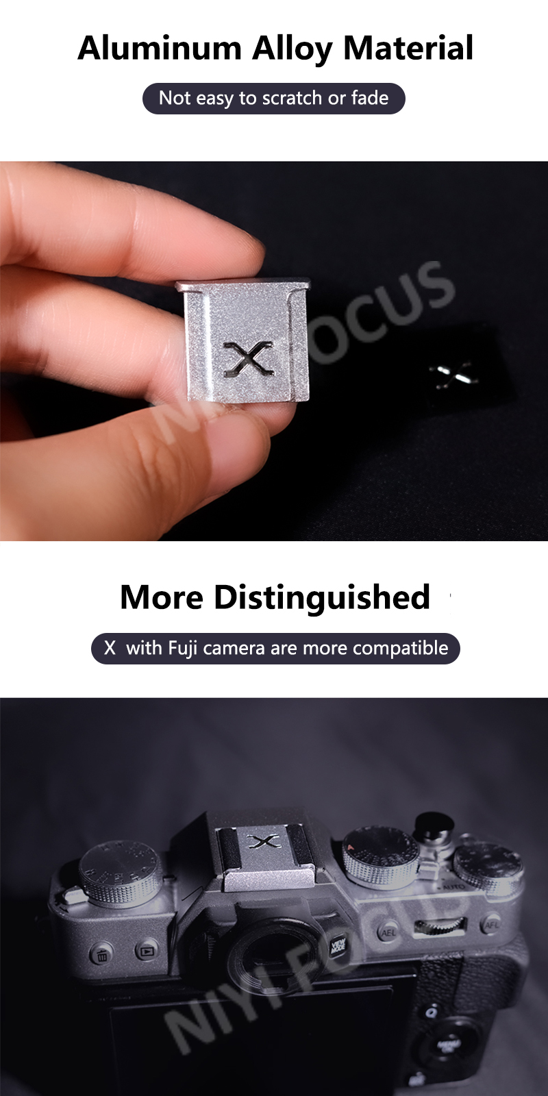 Metal Hot Shoe Cover for Fuji X Camera Metal Hot Shoe Protector Hot Shoe Cap XS10 XT30 XT20 XT4 ...