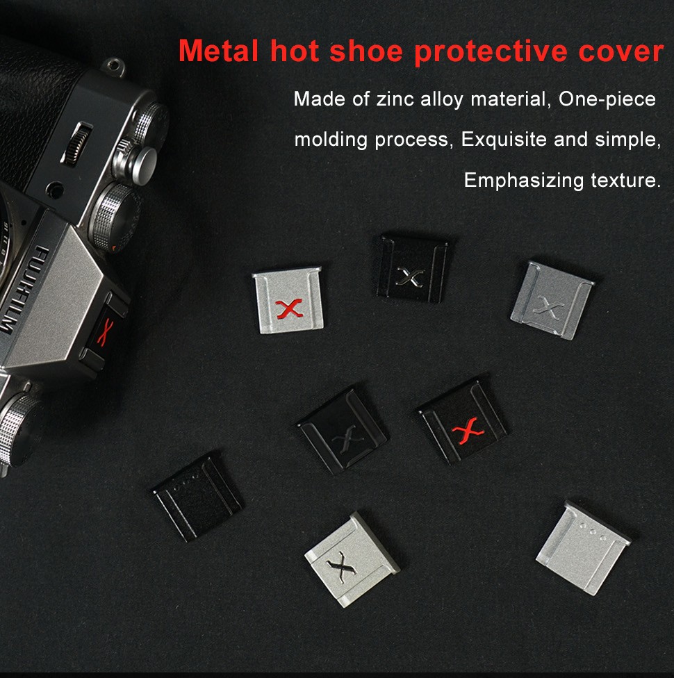 Metal Hot Shoe Cover for Fuji X Camera Metal Hot Shoe Protector Hot Shoe Cap XS10 XT30 XT20 XT4 ...