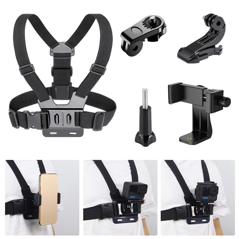 Mobile Phone Chest Strap Mount GoPro Chest Harness Holder Action Camera ...