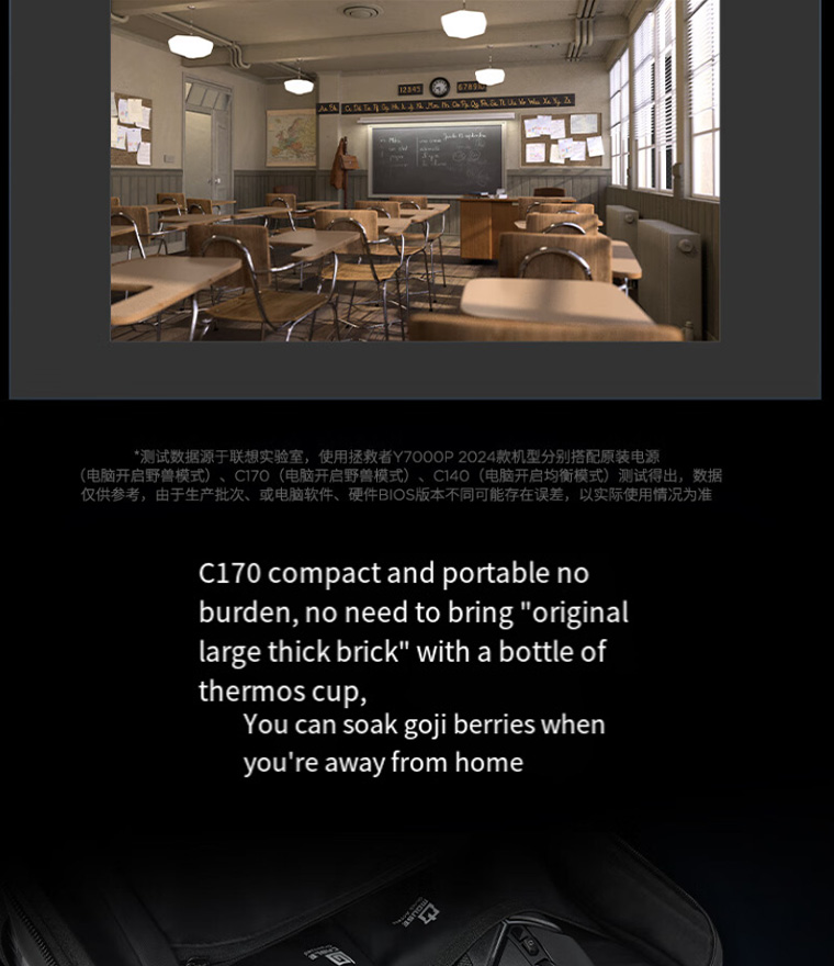 Lenovo Legion LA170 170W/C170 USB-C GaN PD3.0 Multi Protocol Fast Charging Gallium Nitride ...